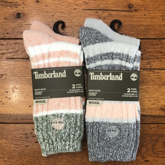 Timberland | Accessories | New Timberland Soft Plush Wool Boot Socks ...